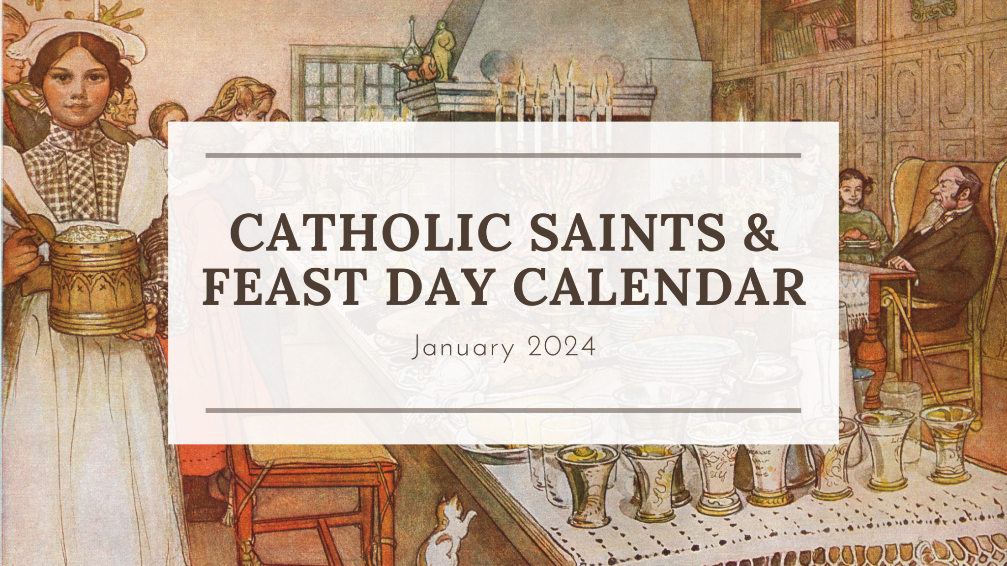 January Catholic Saints & Feast Days: Free Printable Calendar - Little ...
